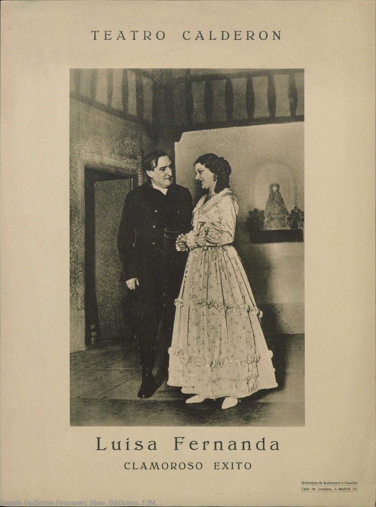Fotografía de "Luisa Fernanda" de Federico Romero y Guillermo Fernández ...