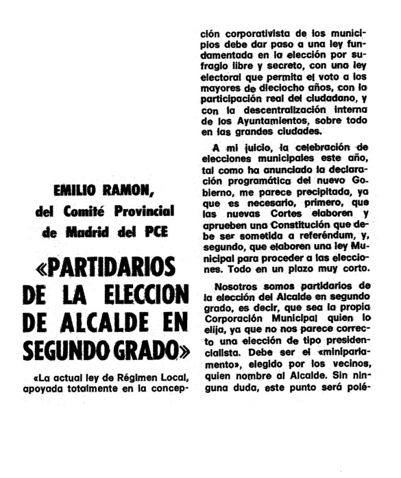 "Partidarios de la elección de alcalde en segundo grado" - Archivo Linz ...