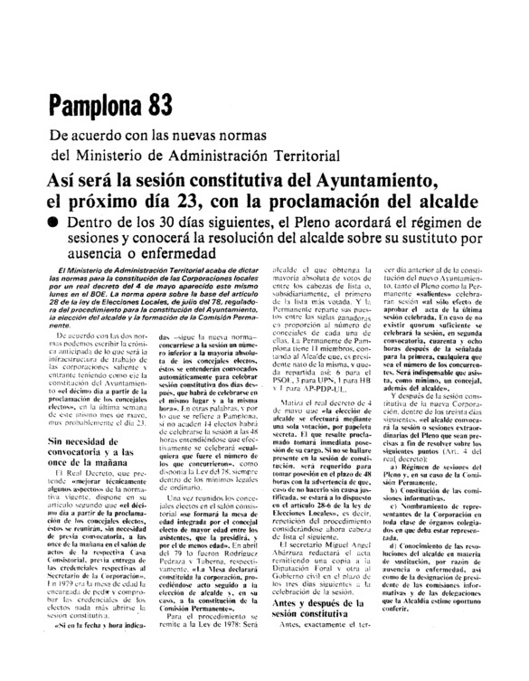 Así será la sesión constitutiva del Ayuntamiento, el próximo día 23 ...