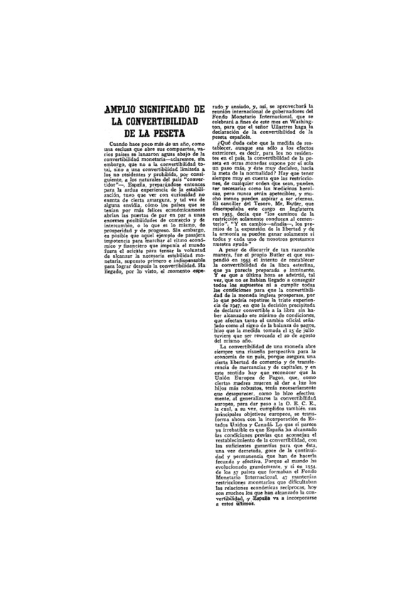 Amplio significado de la convertibilidad de la moneda - Archivo Linz de ...