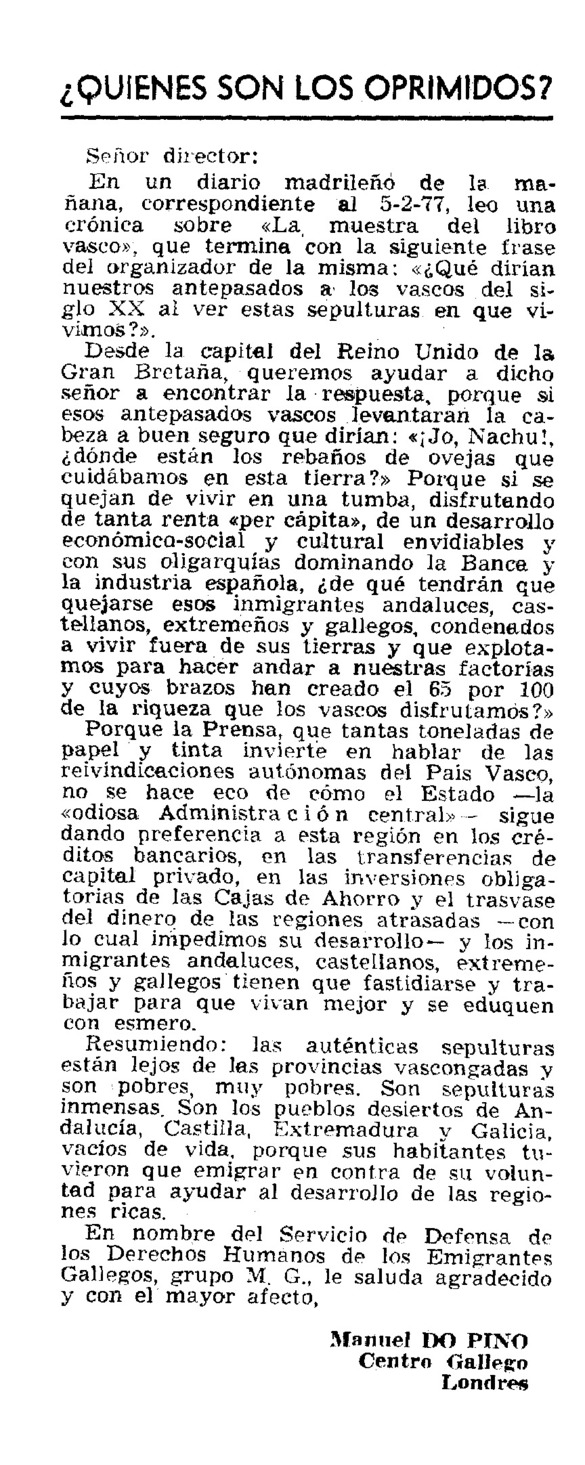 ¿Quiénes son los oprimidos? - Archivo Linz de la Transición española ...
