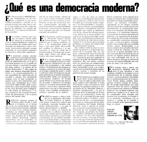 ¿Qué es un a democracia moderna? - Archivo Linz de la Transición ...