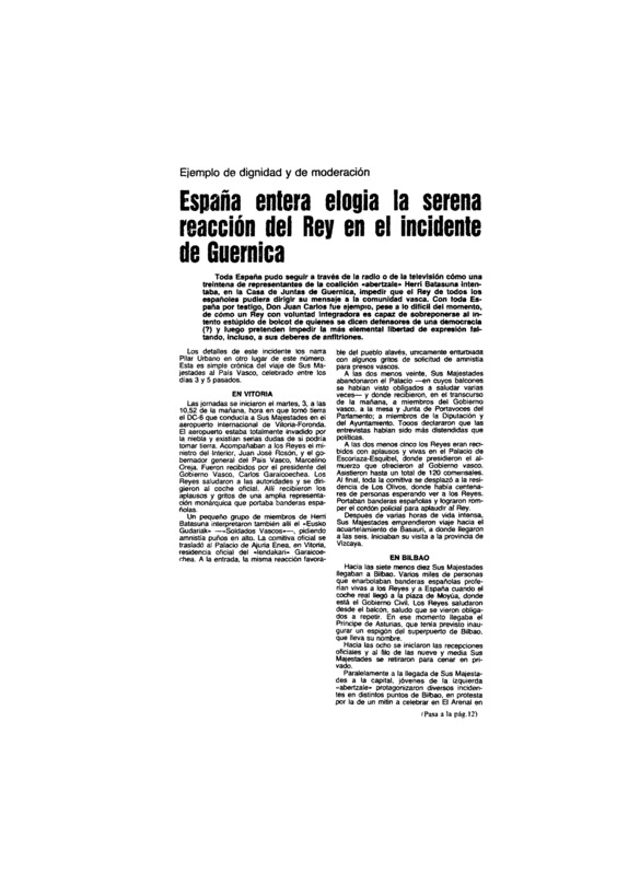 España entera elogia la serena reacción del Rey en el incidente de ...