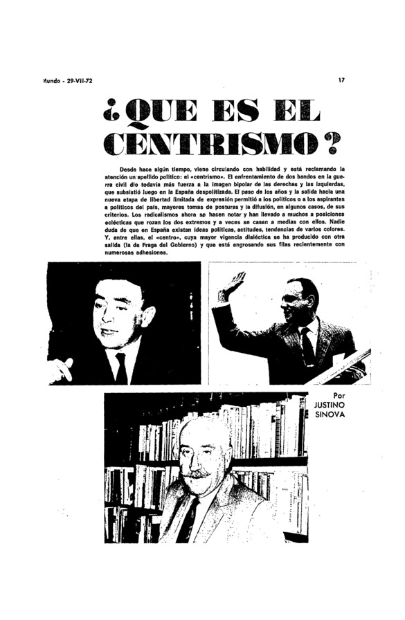 ¿Qué es el centrismo? - Archivo Linz de la Transición española ...