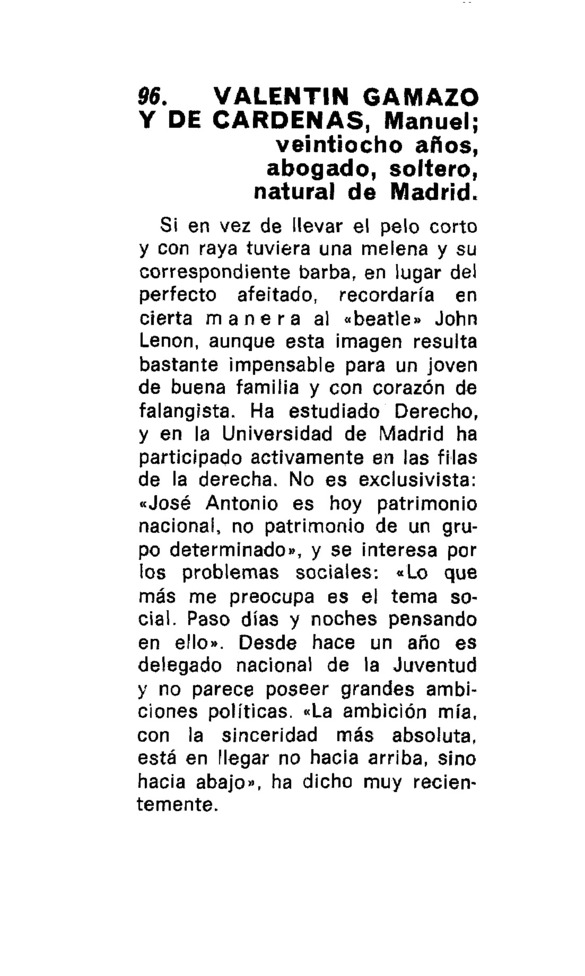 Valentín Gamazo y de Cardenas, Manuel; - Archivo Linz de la Transición ...