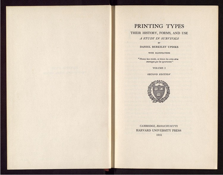 Printing types - La biblioteca de Fernando Zóbel | Fundación Juan March