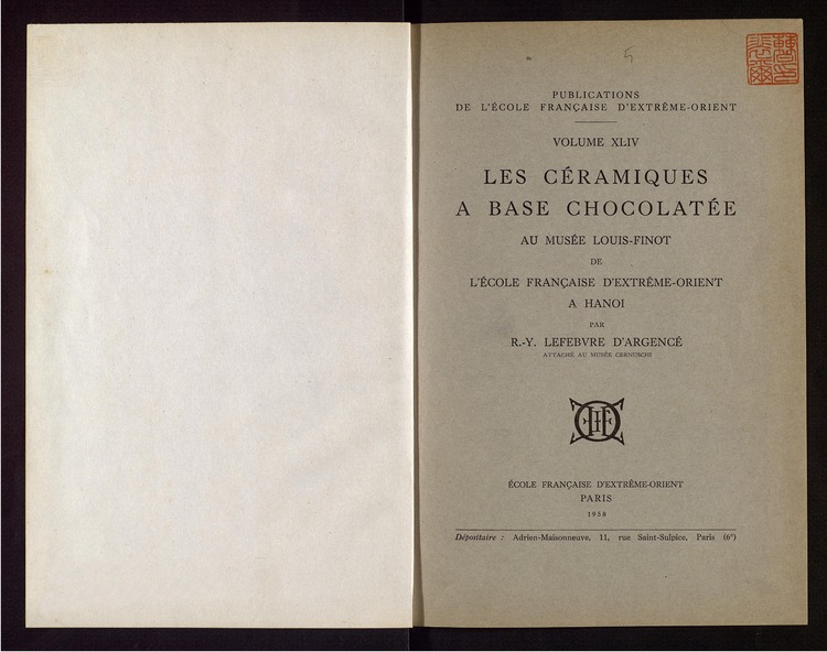 Les Céramiques a base chocolatée au Musée Louis-Finot de l'Ecole ...